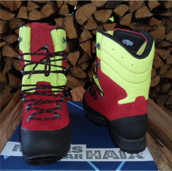 Haix Schnittschutzstiefel Protector Forest 2.1 GTX RED-YELLOW ...